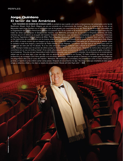 El tenor Jorge Quintero celebrará sus 46 años de vida artística en el ...